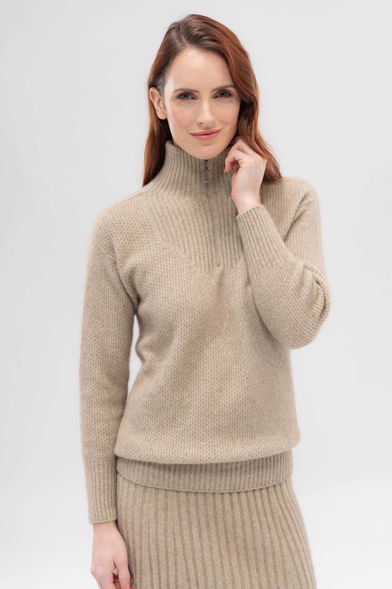 Womens Seraphina Zip Sweater | Merinomink | thewoolpress.com – The ...
